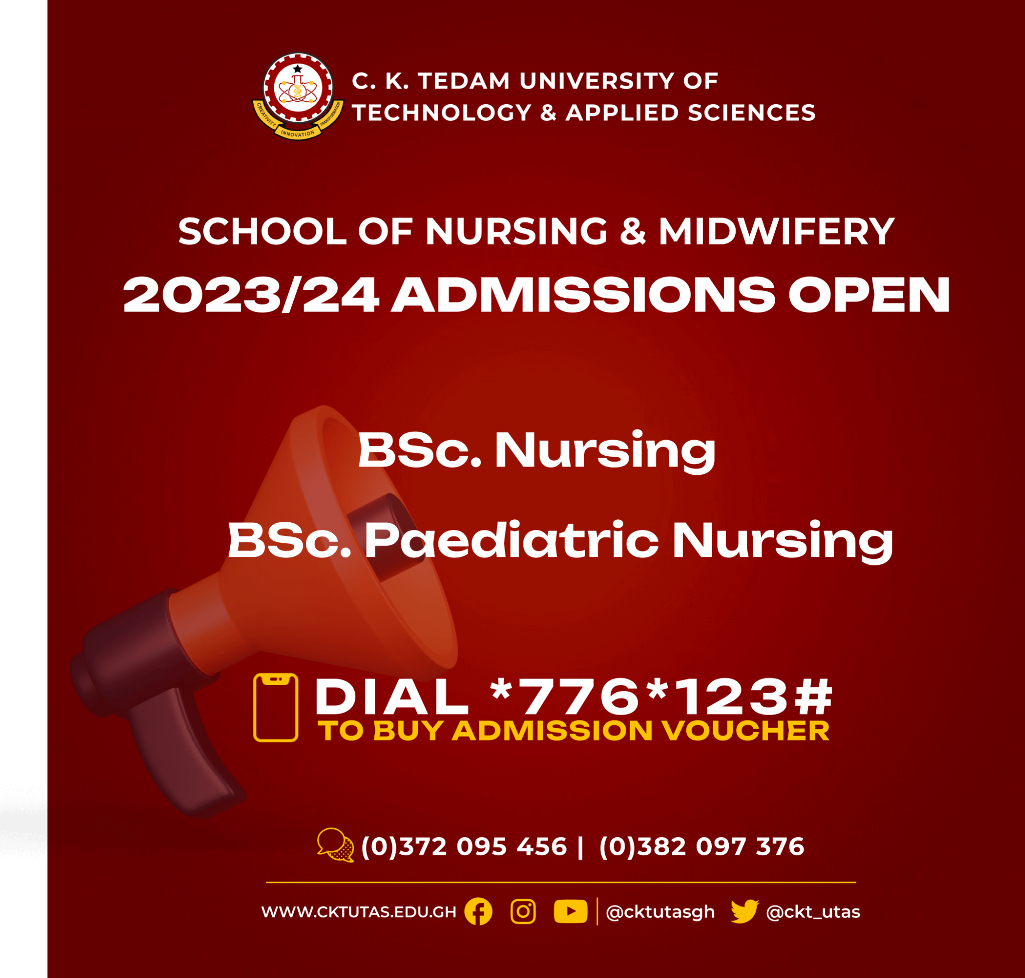 Call For Applications: BSc. Nursing & BSc. Paediatric Nursing - 2023/24 ...