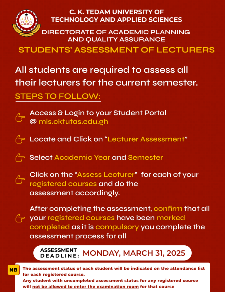 Lecturer Assessment - CKT-UTAS