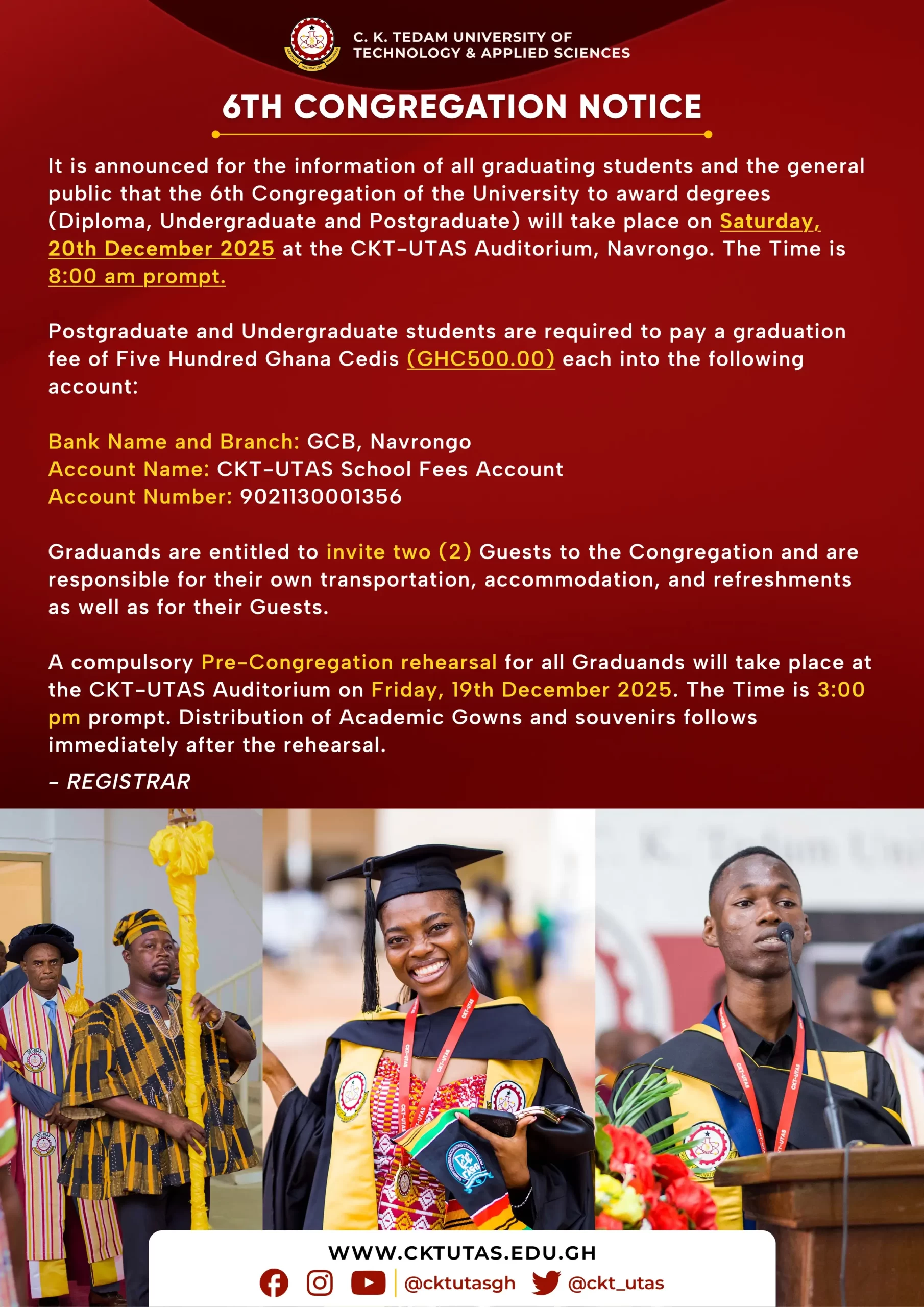 C. K. TEDAM UNIVERSITY OF TECHNOLOGY & APPLIED SCIENCES - CKT-UTAS